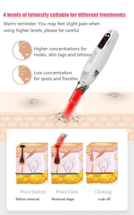Super-Life Beauty Pen Picosea Laser Melanin Removal Eyebrow Scrubber ...