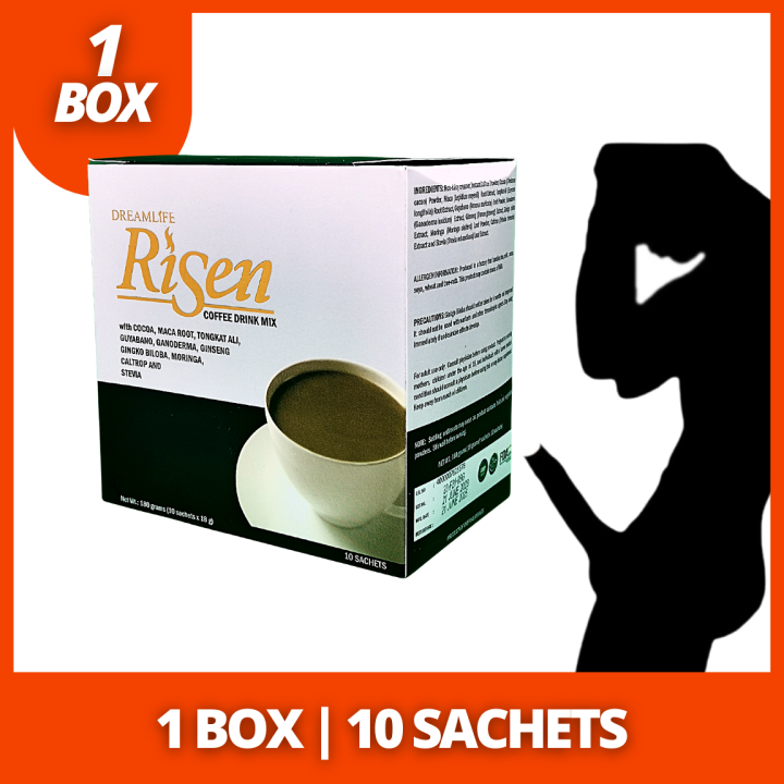 1 Box 10 Sachets Risen Healthy Coffee Natural Sex Enhancer All