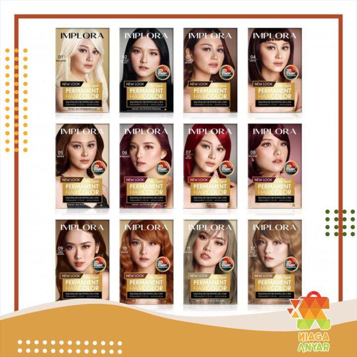 NA IMPLORA Permanent Hair Color / Cat Rambut / Semir Rambut | Lazada ...