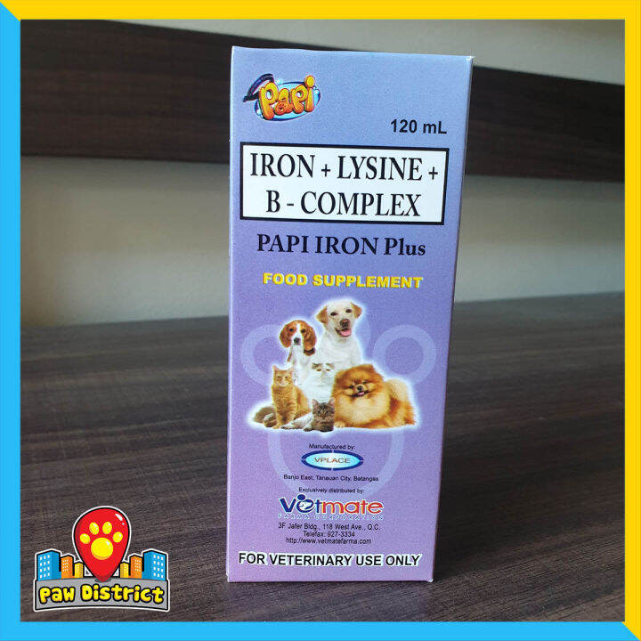 Papi Bion (Iron Plus) Food Supplement for Dogs and Cats 120ml | Lazada PH