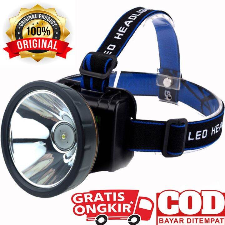 SENTER KEPALA LED 50 WATT CHARGER CAMPING DX 2018 | Lazada Indonesia