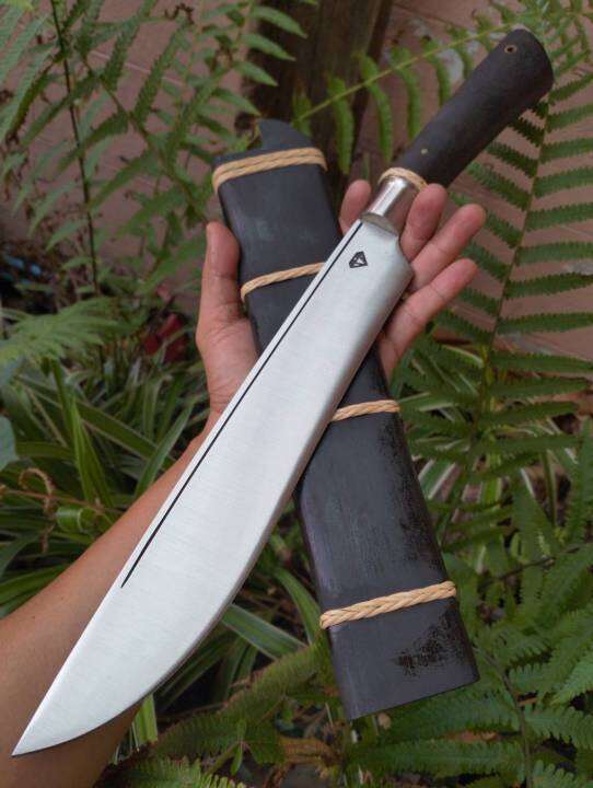 มีดเหน็บ อีเหน็บ (E-Nep) มีดพก มีดเดินป่า มีดแคมป์ 11.5” SUP9 ตีร้อนชุบแข็ง ผิวขัด เซาะร่อง ด้าม ...