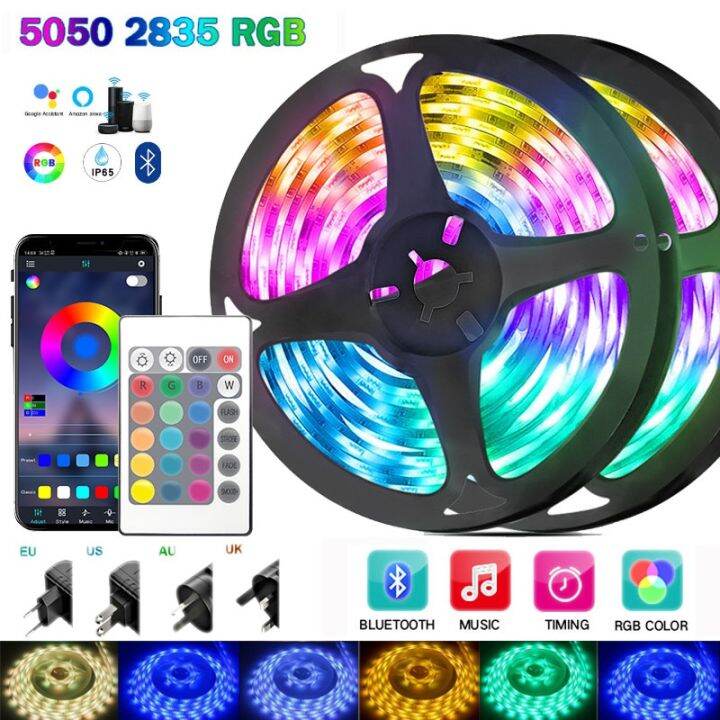 Led Strip Light 5050 2835 Rgb Diode Tape With Wifi Bluetooth Controller ...