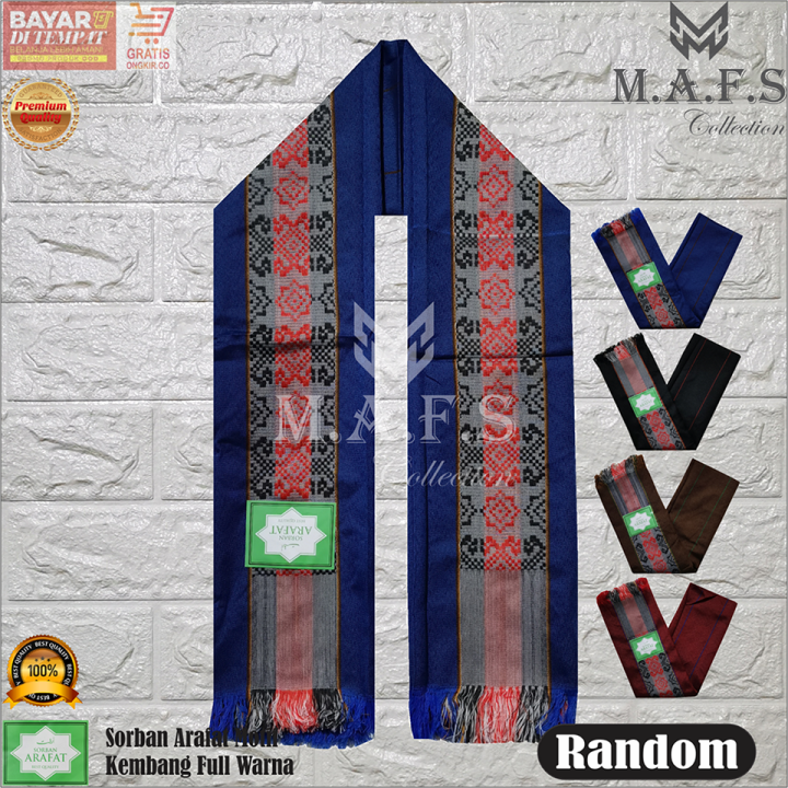 SORBAN MOTIF SORBAN ARAFAT KEMBANG FULL WARNA | Lazada Indonesia