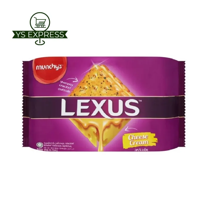LEXUS Sandwich Calcium Cracker - Cheese Cream 190g (10's) | Lazada