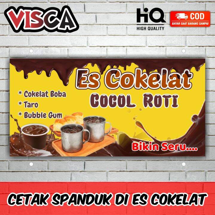 Cetak Spanduk ES Coklat Cocol Roti Viral | Lazada Indonesia