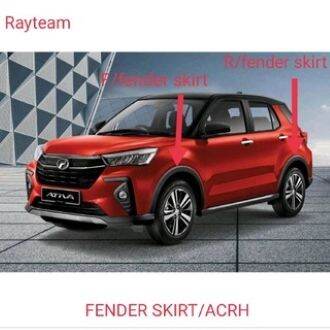 PERODUA ATIVA FENDER SKIRT/FENDER ARCH MOULDING/MLDG | Lazada