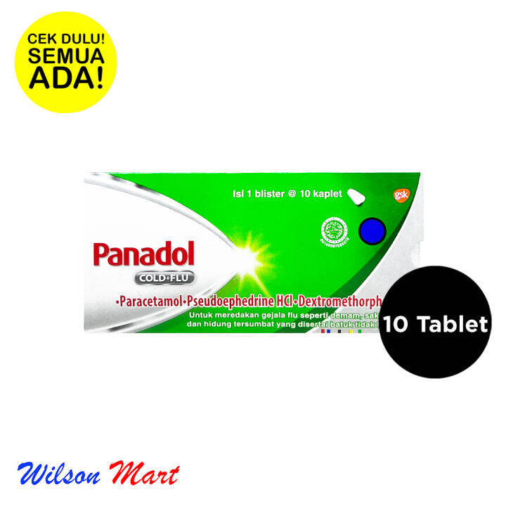 PANADOL HIJAU COLD DAN FLU ISI 10 TABLET | Lazada Indonesia