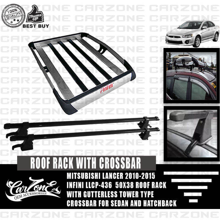 Mitsubishi Lancer 2010-2015 INFINI LLCP-436 Aluminum Roof Rack 50x38 ...