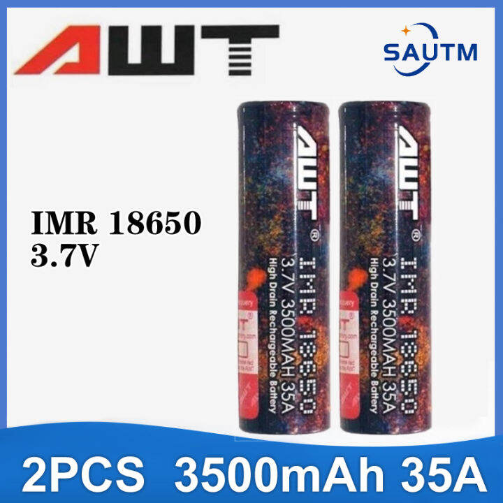 AWT 18650 battery 3500mah 35A rechargeable lithium ion battery | Lazada PH