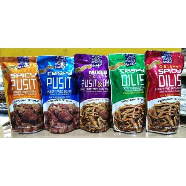 SeaKid Crispy Fried Pusit Dilis Teriyaki Style | Lazada PH