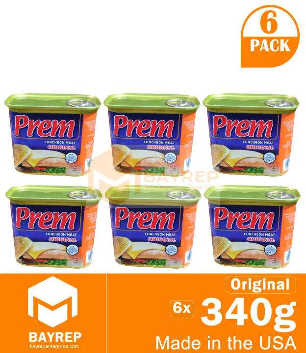 Prem Luncheon Meat | Original | 6 Pack, 340g Each | Lazada PH