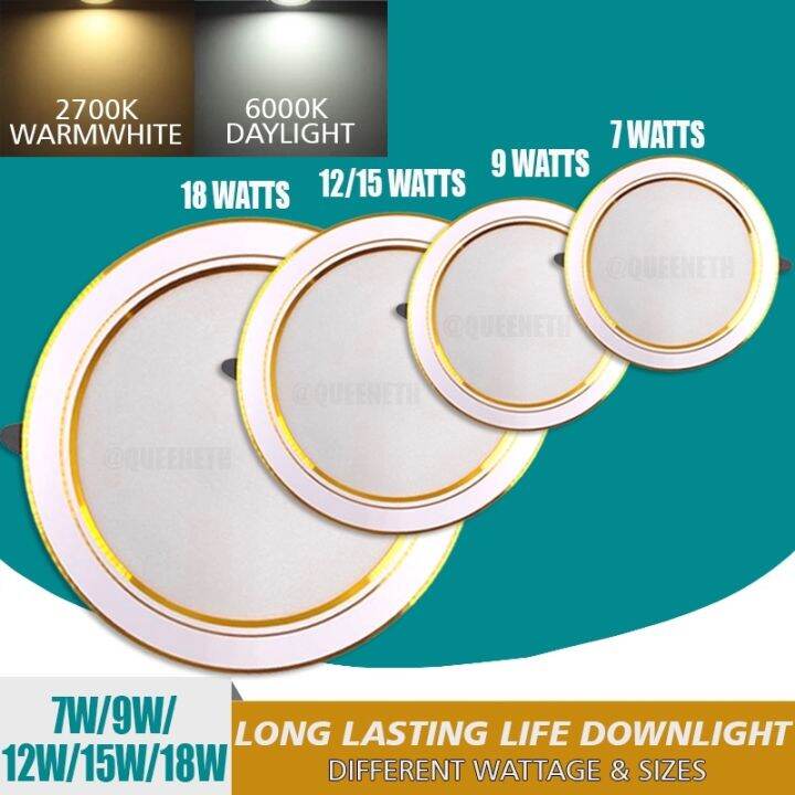 illumination Home lighting 【COD】qykqw2 BIG SIZE LED Downlight Recessed ...
