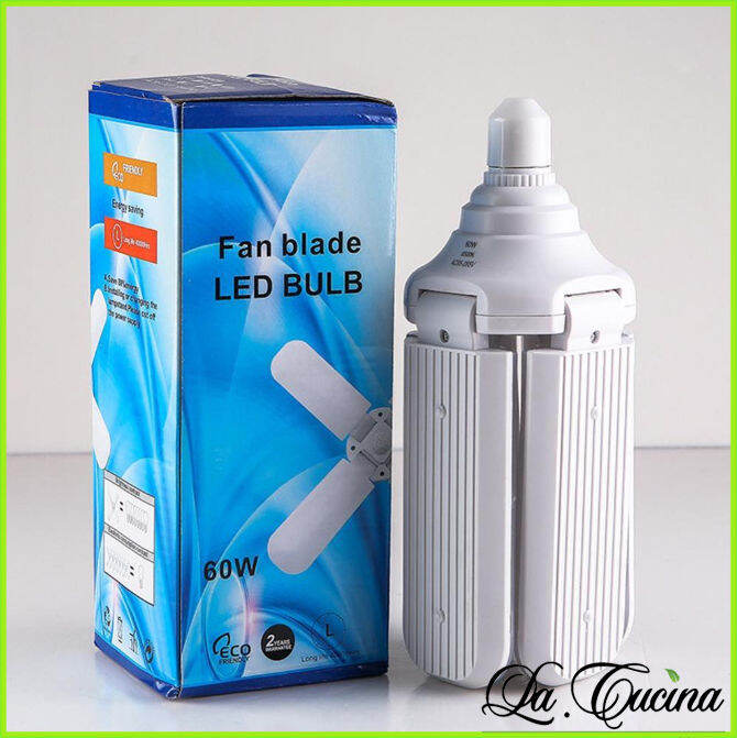 La.Cucina 45W 6500K AC170-265V Foldable Fan Blade LED Bulb Angle ...