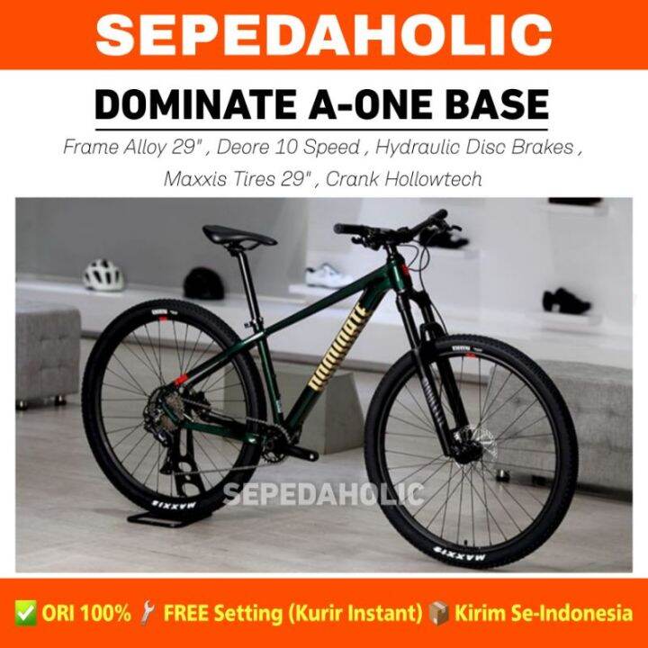 Sepeda Gunung MTB DOMINATE A ONE BASE 10 Speed Deore Rem Hidrolik 29 Inch | Lazada Indonesia