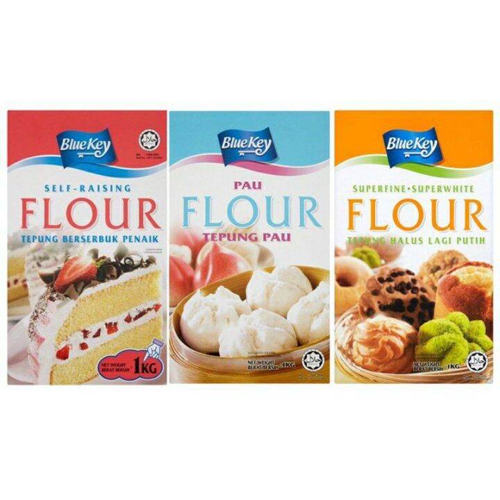 BLUEKEY FLOUR 1KG Self Raising Flour Superfine Flour (ASSORTED FLAVOR ...