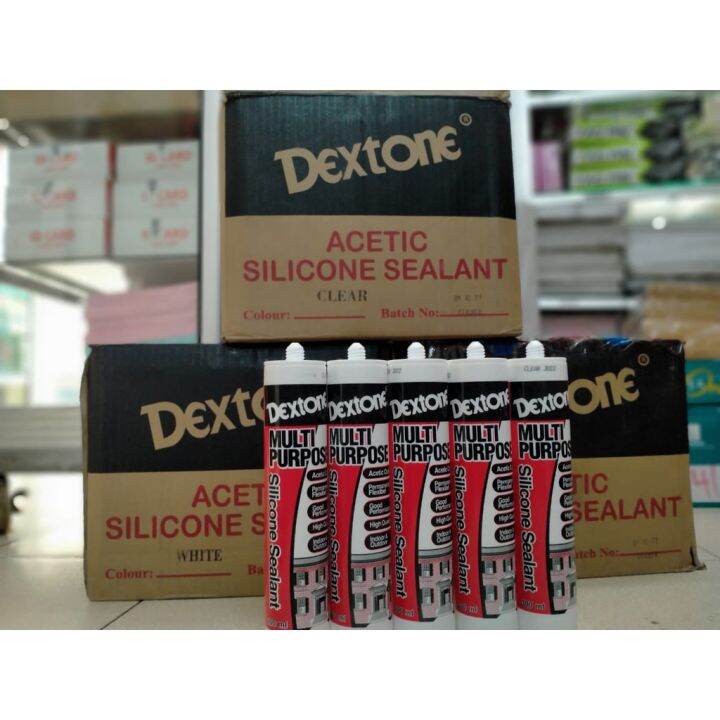 LEM DEXTONE SILICONE SEALANT MULTI PURPOSE 30 ML | Lazada Indonesia