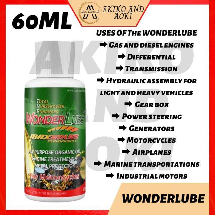 The Wonderlube Racing Oil 60ML for CAR and motors • Minimize emission ...