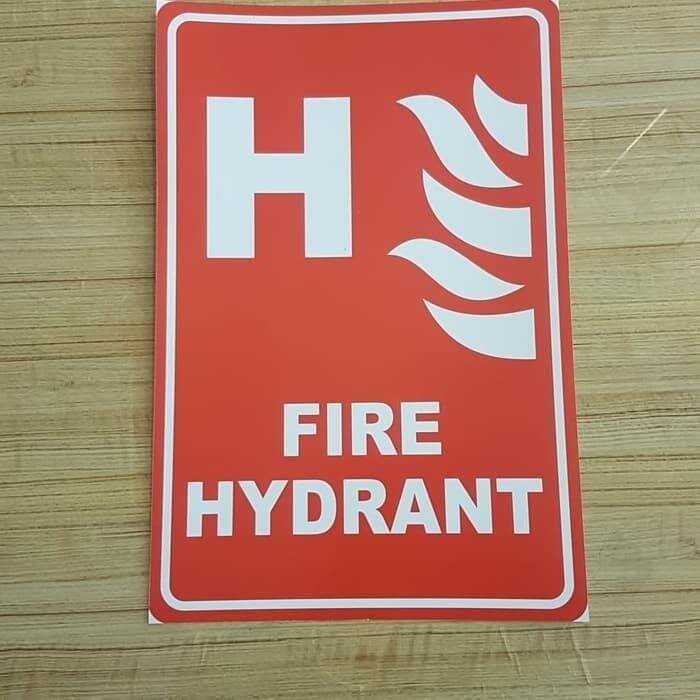 SIGN STICKER FIRE HYDRANT 30X20CM K3 RAMBU STIKER HIDRAN | Lazada Indonesia