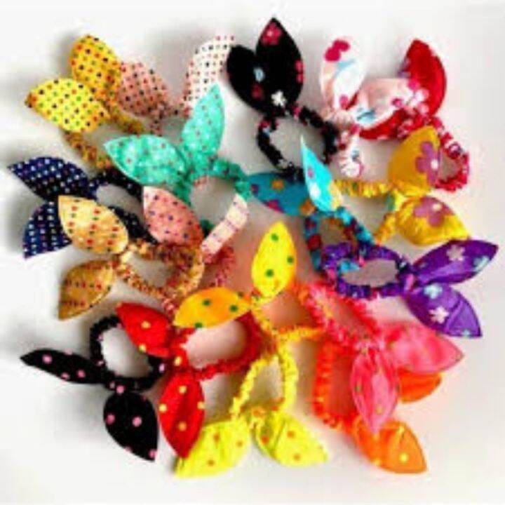 kucir rambut motif kelinci 12pcs | Lazada Indonesia