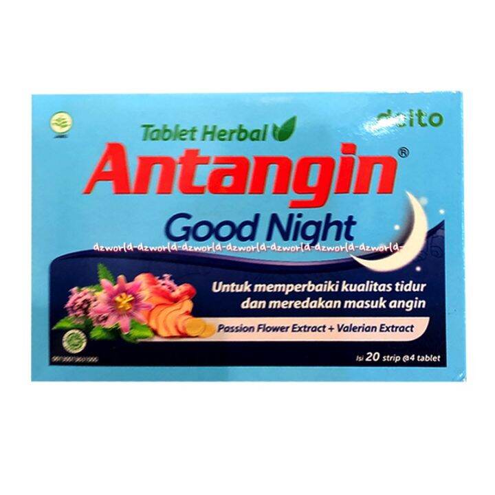 Antangin Gold Night 20 Strip Tablet Herbal Memperbaiki Kualitas Tidur ...