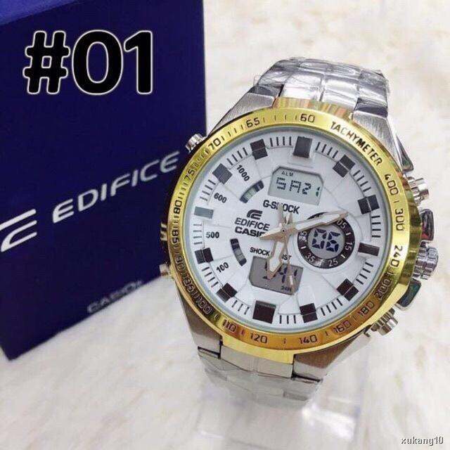 Casio Gshock edifice stainless steel watch gold dual time japan ...
