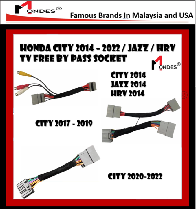 Honda City 2020 2021 GN2 , City Jazz Fit HRV HR-V H-RV 2022 ByPass TV ...