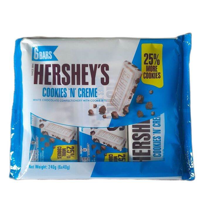 Hershey's Cookies 'N' Creme Chocolate Bar 240g (6X40g) Bb Oct 15, 2024 | Lazada PH