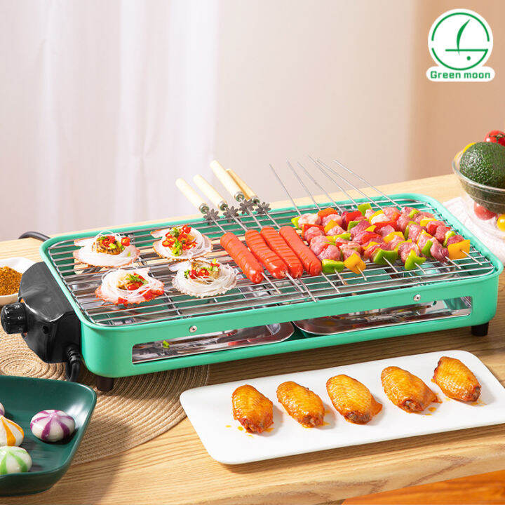 Green Moon Multi-functional Simple Electric Green BBQ Grill | Lazada PH