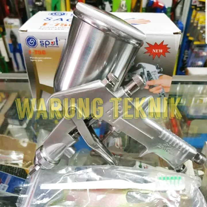 SPOT SPRAY GUN GRAVITY TYPE - ALAT SEMPROT CAT TABUNG ATAS F75G F100G F ...