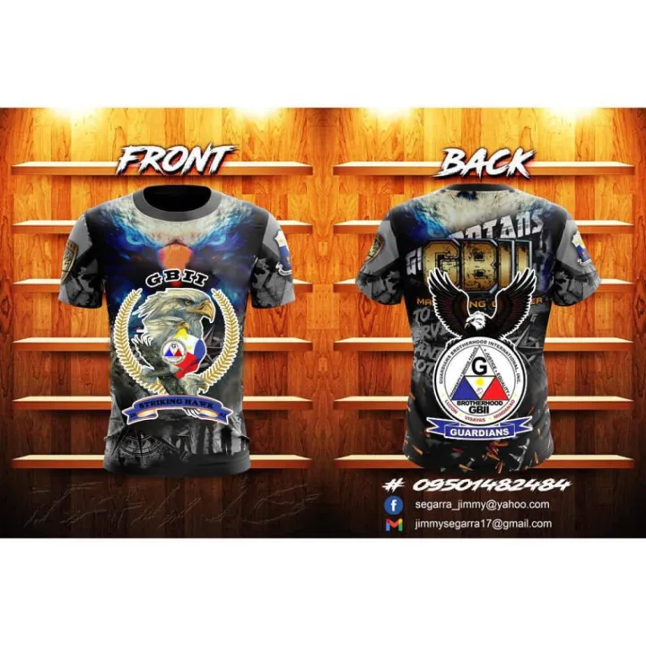 PGBI GUARDIANS 3D T SHIRT Fully Sublimated Short Sleeves PGBL230 ...