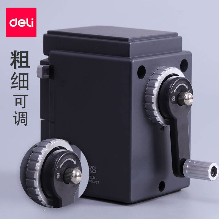 Deli Pencil Sharpener Thick Rod Pencil Sharpener Big Triangle Sharpener ...