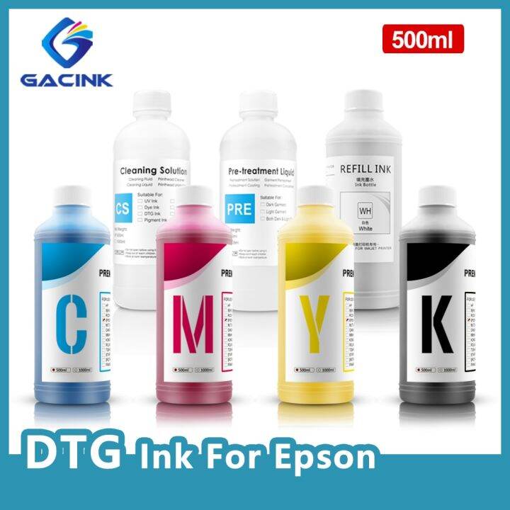 500ML DTG Ink Textile Ink For Epson DX5 DX7 XP600 5113 4720 I3200 ...