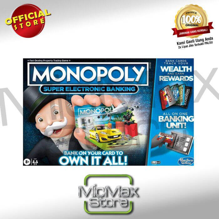Monopoly Super Electronic Banking Board Game E8978 | Lazada Indonesia