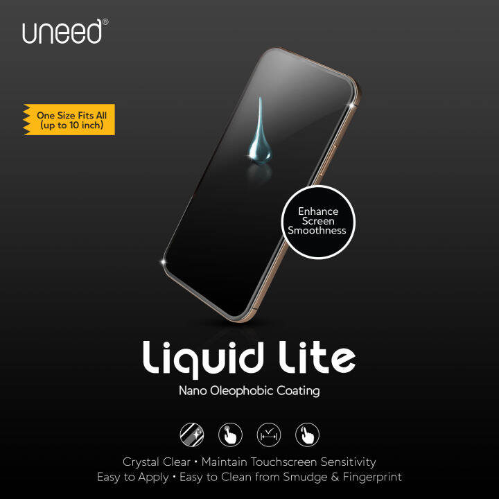 UNEED Nano Oleophobic Coating Screen Protector Handphone / Tablet ...