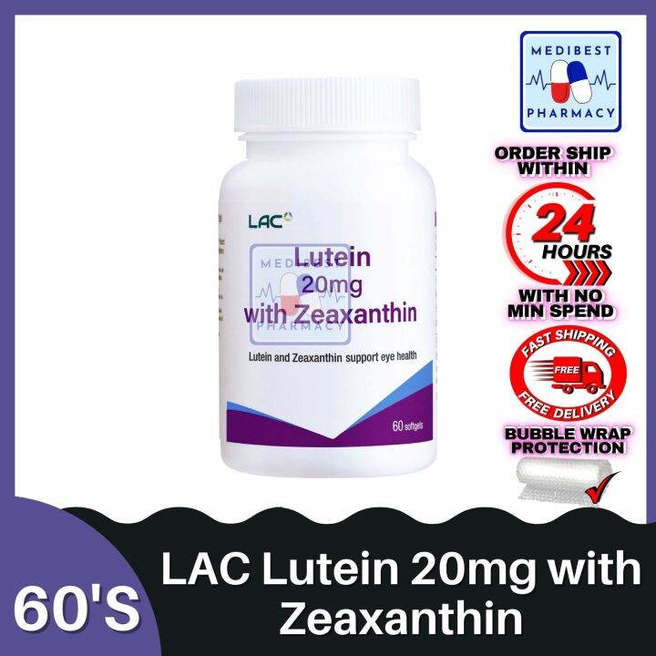 LAC Lutein 20mg With Zeaxanthin (60'S) | Lazada