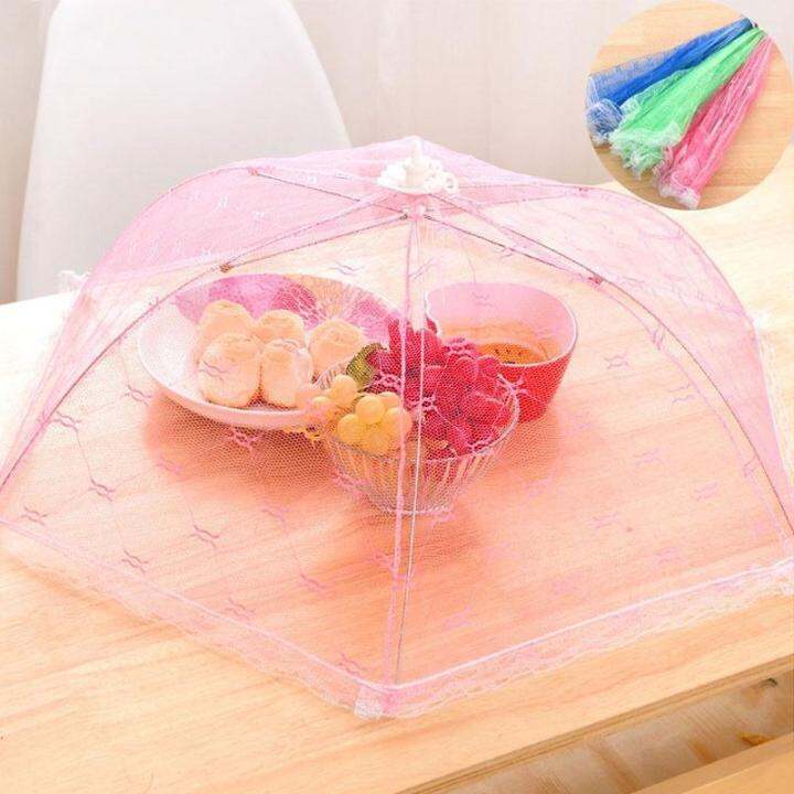 Anti-Insect Mesh Food Umbrella Cover Lace Kitchen Accessory Table Home ...