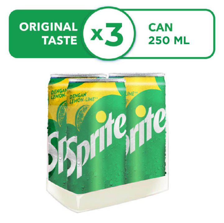 Sprite Kaleng - 250mL x 3pcs | Lazada Indonesia