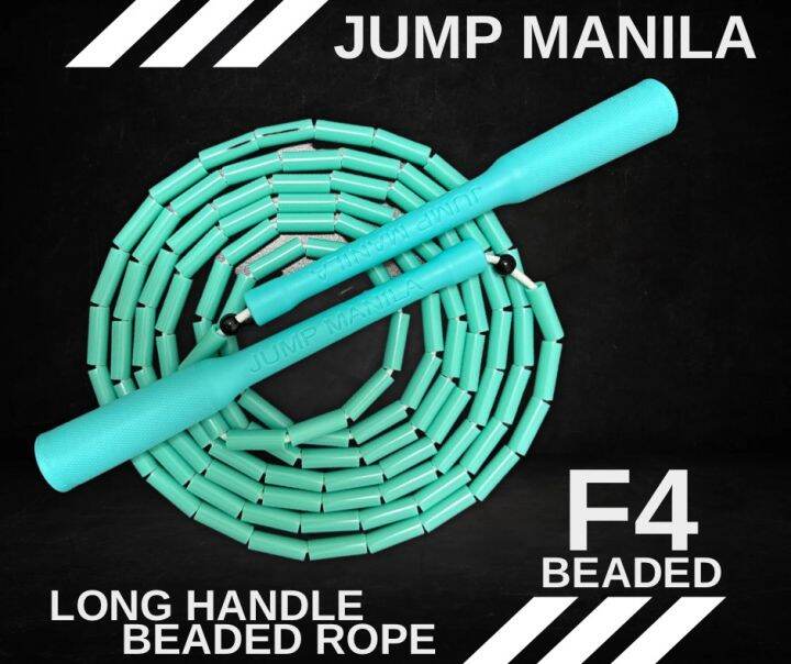 Jump Manila F4 Long handle Beaded Jump rope | Lazada PH