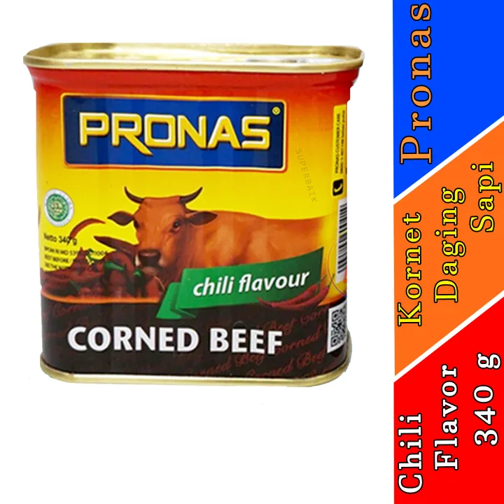 KORNET PRONAS - KORNET DAGING SAPI - KORNET - RASA PEDAS - 340g ...