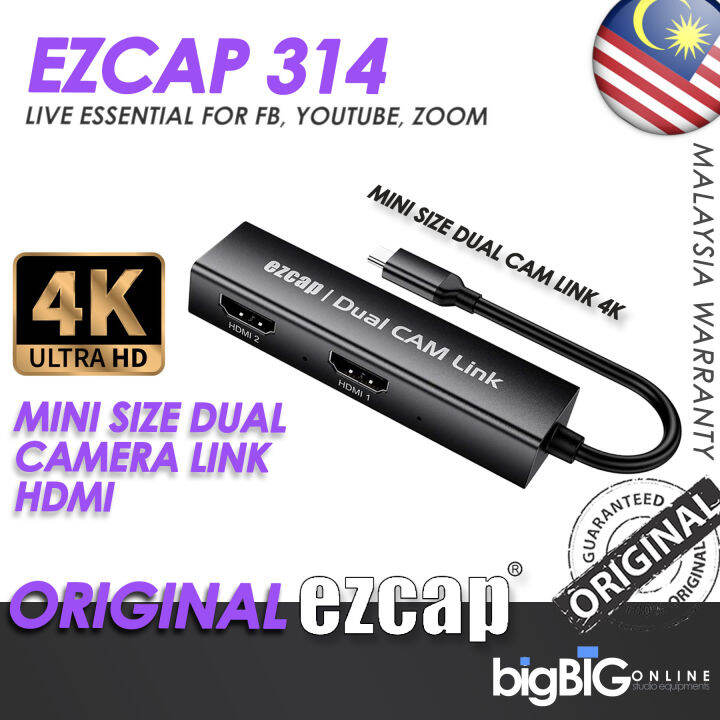 EZCAP 314 Dual CAM Link Easy to Professional Video Streaming ...