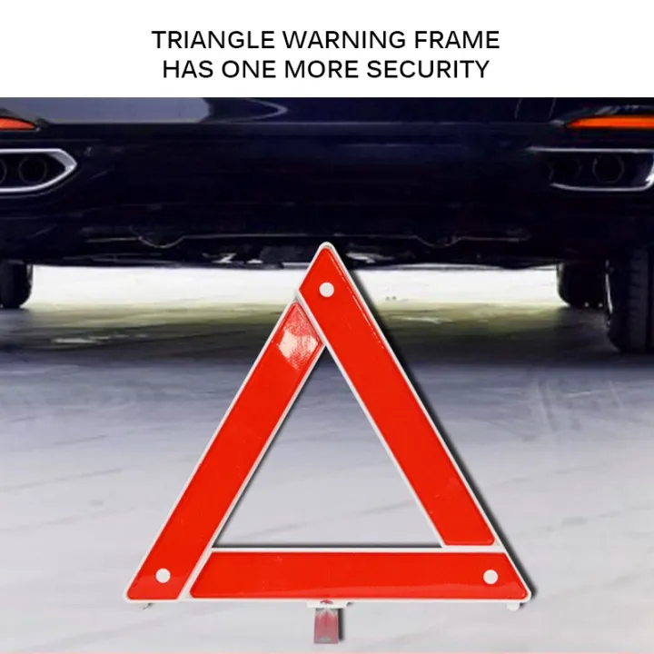 CP2 ABS Red Triangular Reflector/Car Hazard Reflective Warning Sign ...