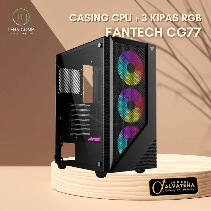 Casing PC Gaming Tanpa Power Supply PSU CPU Case Komputer Gaming ...