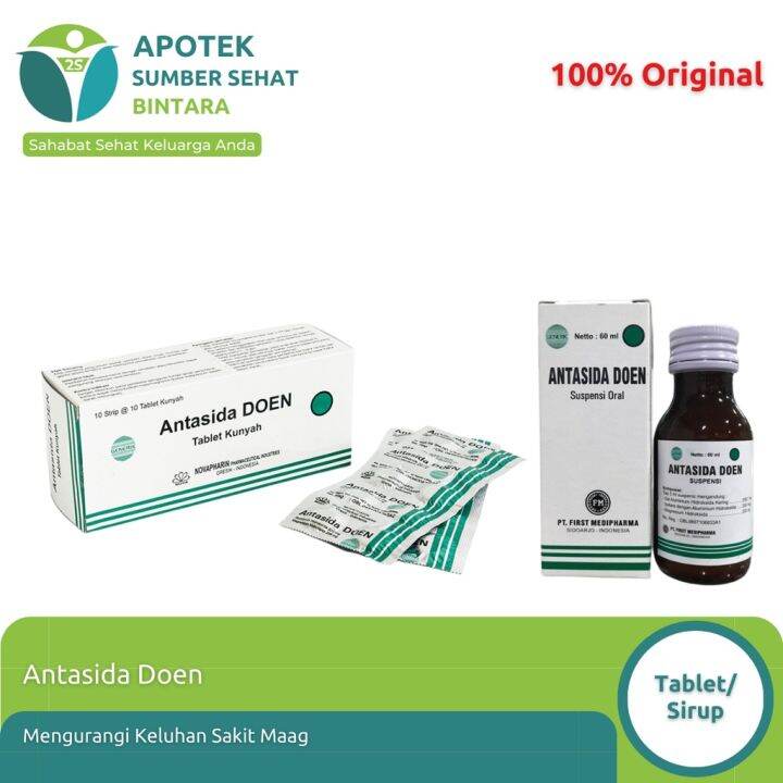 Antasida Doen Obat Sakit Maag Tablet/Sirup | Lazada Indonesia