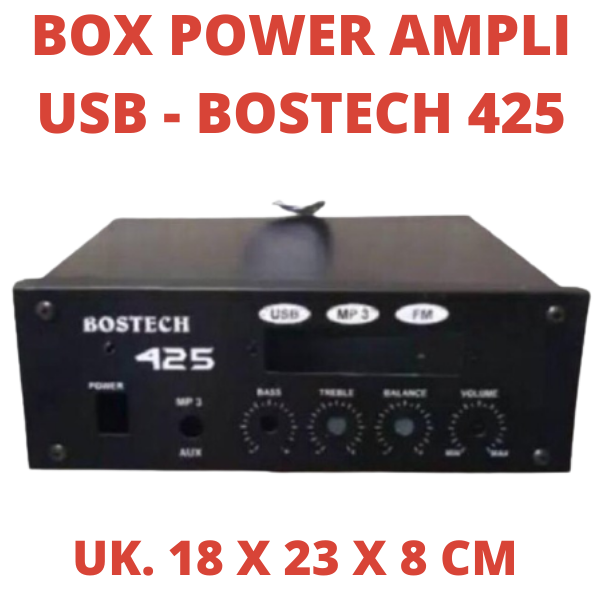 BOX POWER AMPLI BOSTECH 425 USB BOSTEC BOKS KOSONG BOK RAKIT BOXS AMPLIFIER KOSONGAN RAKITAN BOK ...