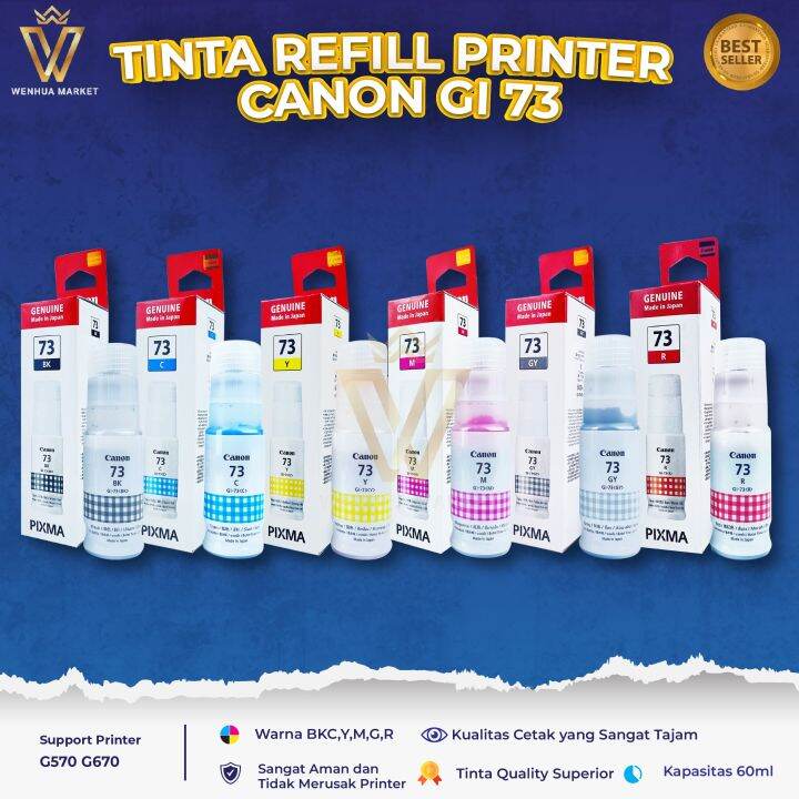 Tinta Canon Gi 73 Tinta Printer G570 G670 | Lazada Indonesia