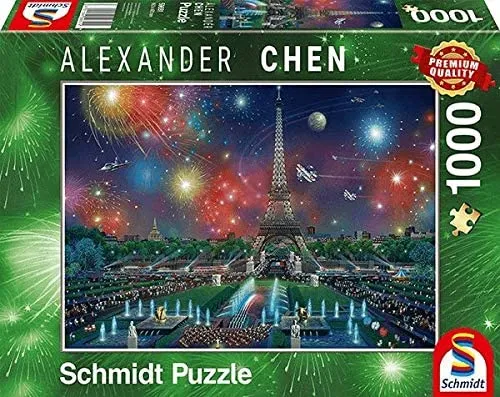 จิ๊กซอว์ Schmidt - Fireworks at the Eiffel Tower 1000 piece (ของแท้ มีสินค้าพร้อมส่ง) | Lazada.co.th