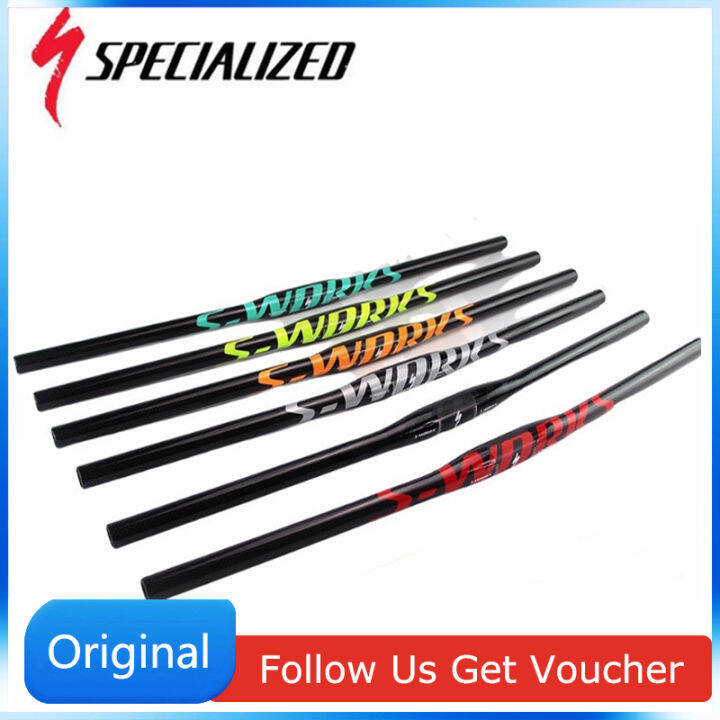 SPECIALIZED S-works Carbon Fiber MTB Bike Handlebar Flat /Riser Handle ...