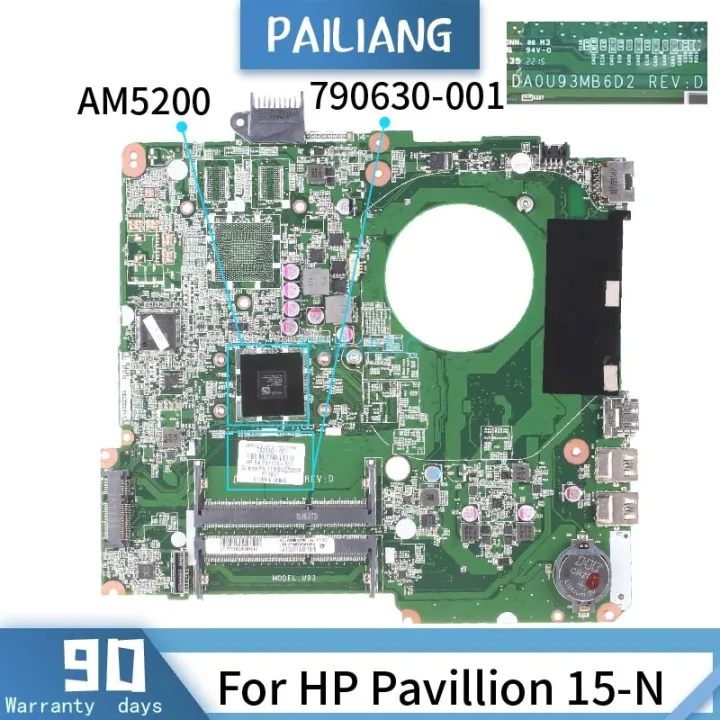 PAILIANG Laptop Motherboard For HP Pavillion 15 N Mainboard DA0U93MB6D2 ...