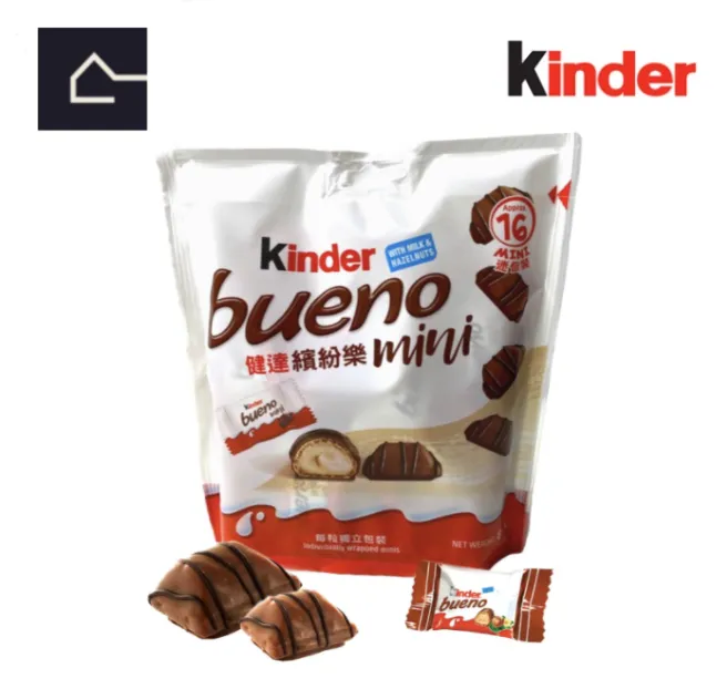 Kinder Bueno Mini คินเดอร์บลูเอโน มินิ เวเฟอร์เคลือบช๊อคโกแลต สอดไส้ ...